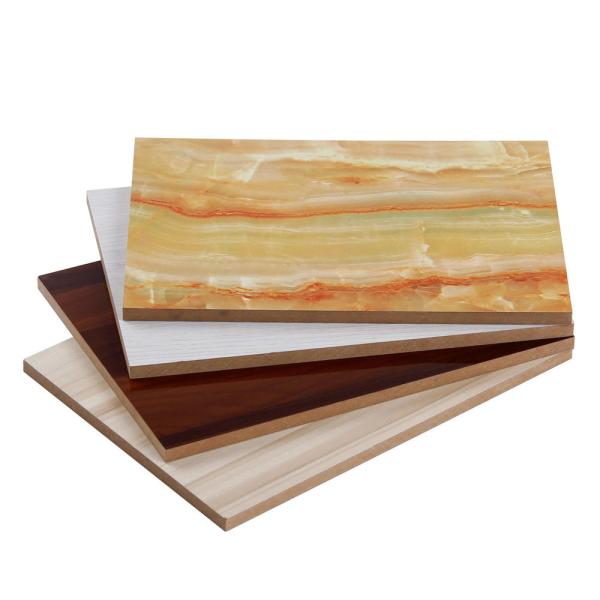 Quality 18mm Plain Mdf Panel And White Wood Grain Color Melamine Mdf Board Moisture for sale