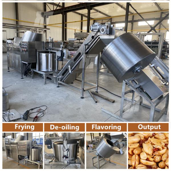 Quality ISO Peanut Frying Machine Chickpea Soybean Auto Frying Machine for sale