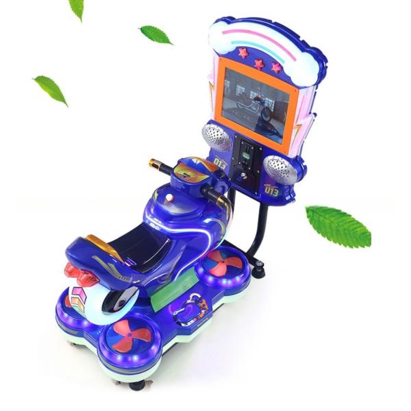 Quality Indoor game center coin operated crazy children motorcycle kiddie rides with MP5 music for sale