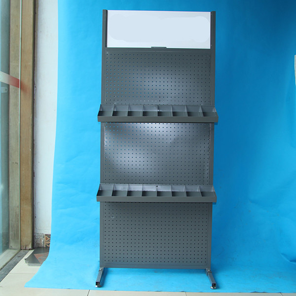Quality Heavy Duty Width 485mm Depth 485mm Pegboard Display Rack Double Face for sale