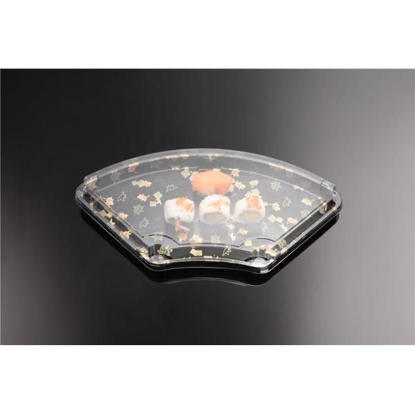 Quality Disposable Food Grade PS Sushi Burrito Box With Clear Lid for sale