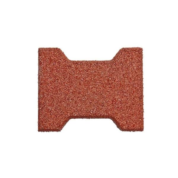 Quality 200*160mm Rubber Paving Blocks Dog Bone Shape Rubber Paver Tiles Green for sale