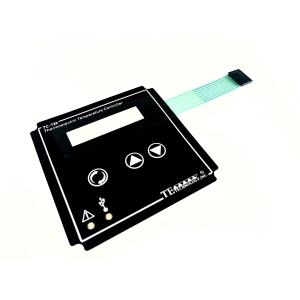 Quality 7 Way 0.1Pitch Single Row Crimp Housing Membrane Keypad With LED For Temperature for sale