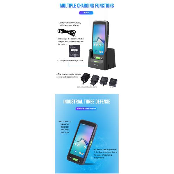 Quality 5.5inch Rugged Industrial Handheld PDA Scanner Data Terminal for Logistics for sale