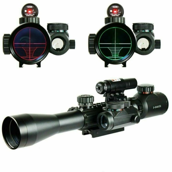 Quality Illuminated Rifle C3-9x40 Tactical Holographic Sight With Red Laser Holographic Point Sight for sale