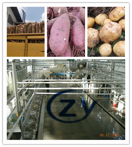 Quality Automatic 110kw Sweet Potato Starch Machine 18t/H Cassava Cutting Machine for sale