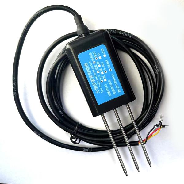 Quality 304 Stainless Steel RS485 Soil Temperature Humidity EC Sensor for Soil Moisture Testing for sale