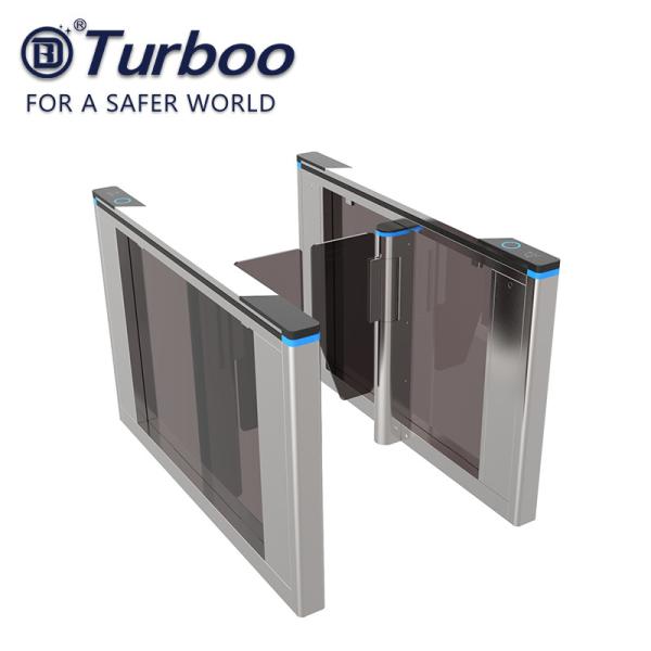 Quality Bi Direction Paddle Swing Barrier Gate Stainless Steel Material RFID Card Reader for sale