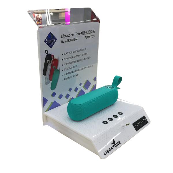 Quality Connectable Speaker Electronic Display Stands Multipurpose For Hypermarket for sale
