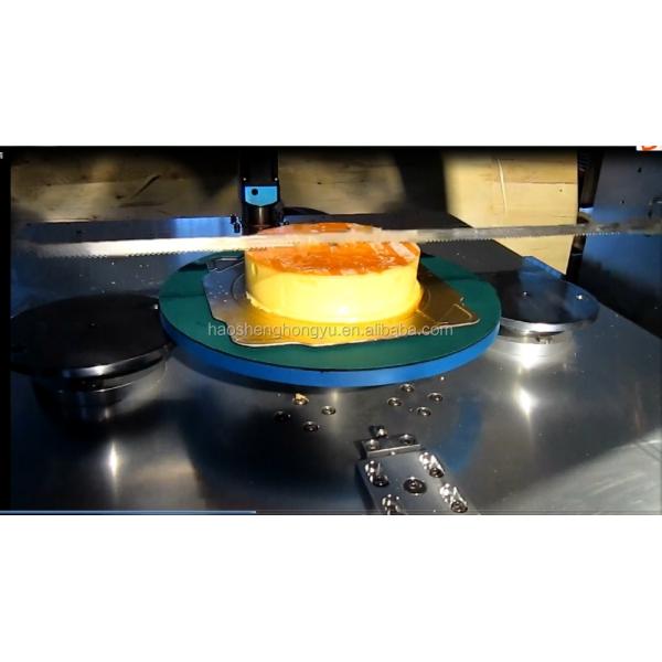 Quality Automatic Commercial Cake Slicer Embryo Sponge Cake Cutting Equipment for sale