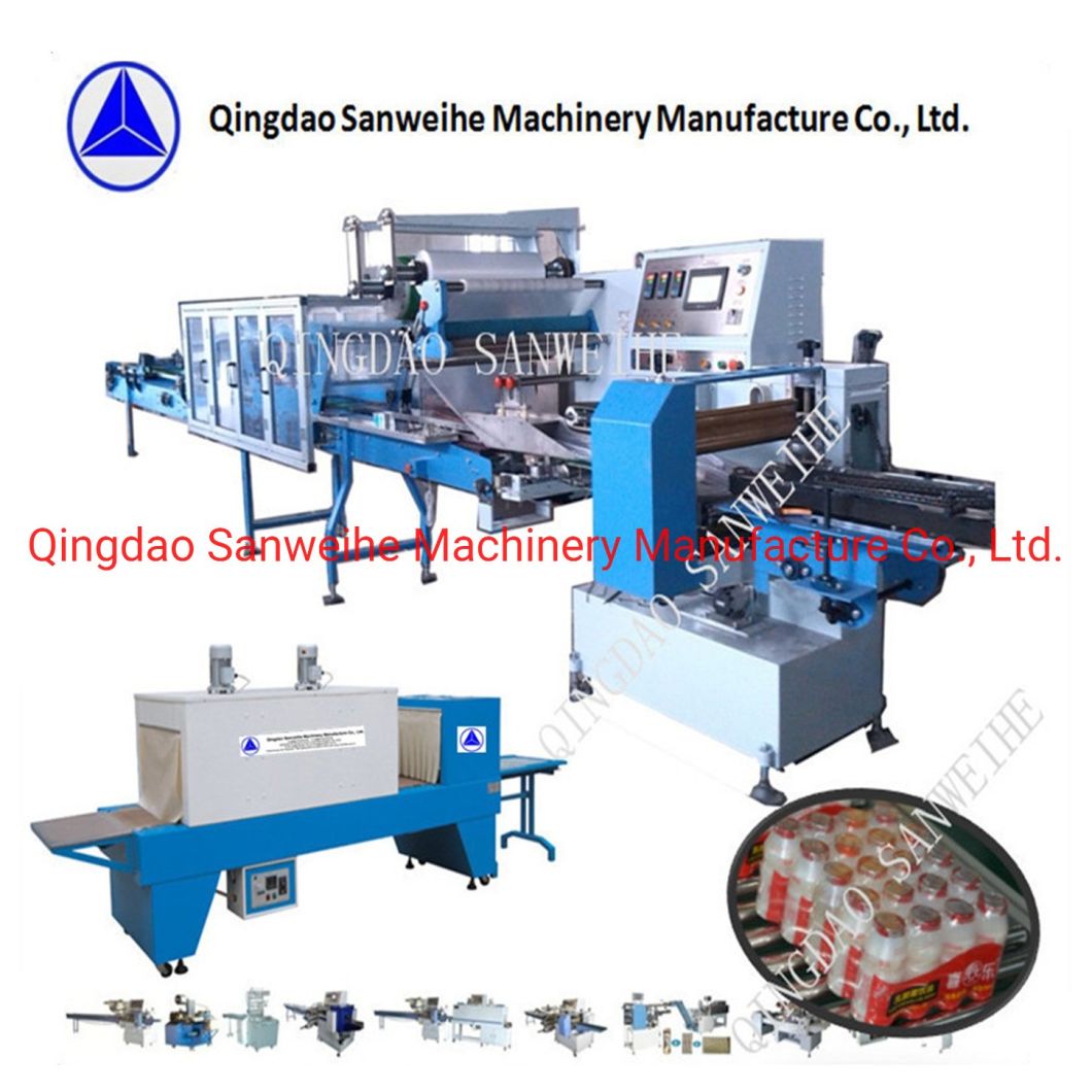 Swsf-800 Swd4000 Multi-Row Bottles Wide Film Secondary Shrink Packing Machine