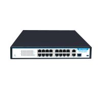 Quality NVR IP Camera 16 Port Poe Switch 2*10/100/1000mbps UP-Link Port + 1*SFP for sale