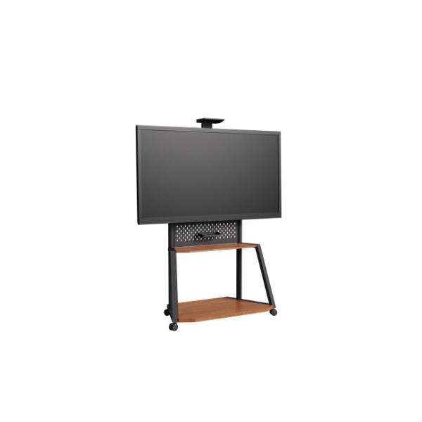 Quality Mobile Vesa Mount Floor Stand Mobile Tv Stand With Shelves VESA 800x400mm for sale