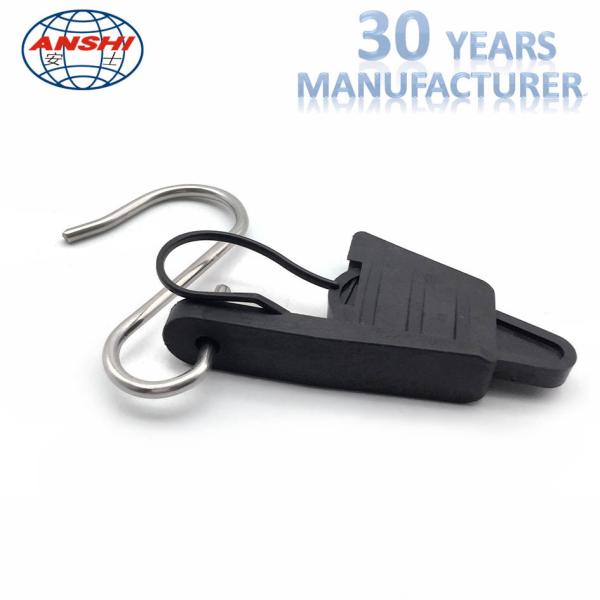 Quality FTTH Distribution Fiber Cable Accessories S Type Stainless Steel Fasteners Dead for sale