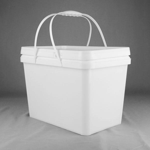 Quality 20 Liter Large Capacity Square Five Gallon Buckets PP Material for sale