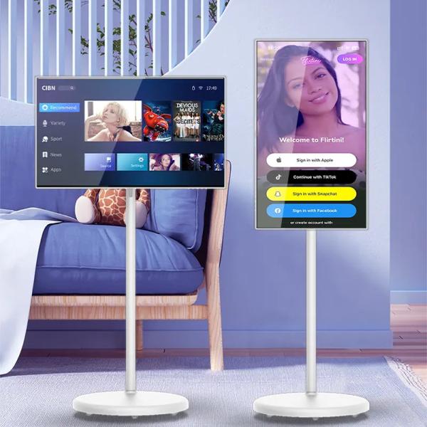 Quality Interactive 32 Inch StandBy Me Monitor LCD Screen Movable TV Smart Incell for sale
