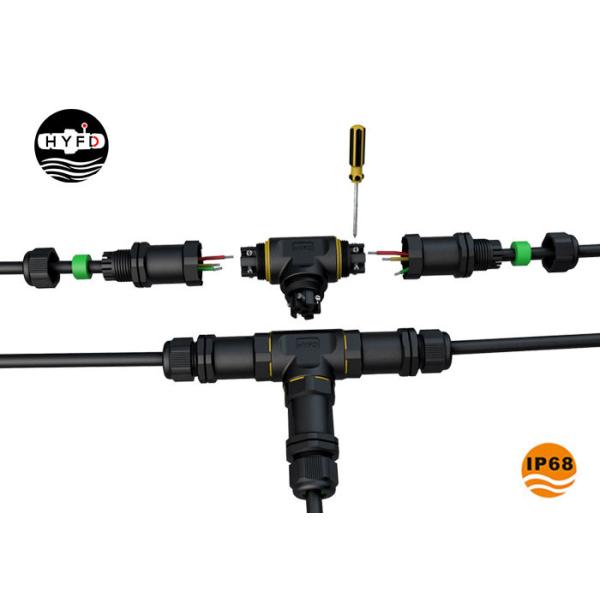 Quality IP68 3 Pole Contactor 16A 185*118mm Tee Wire Connectors for sale