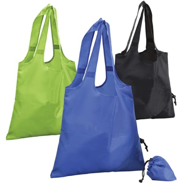 Quality Custom Foldable Shopping Bag Tote Polyester Nylon Promotional for sale