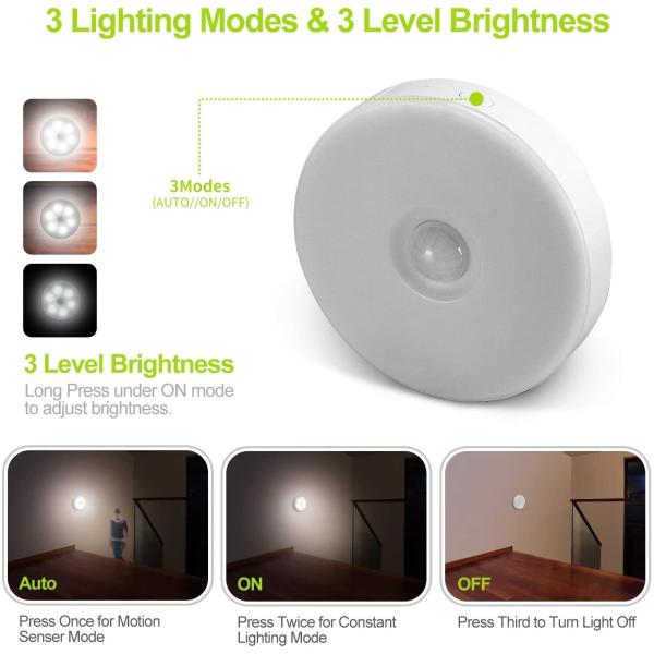 Quality 700mAH 10ft -16ft Distance USB Rechargeable Motion Sensor Light for sale