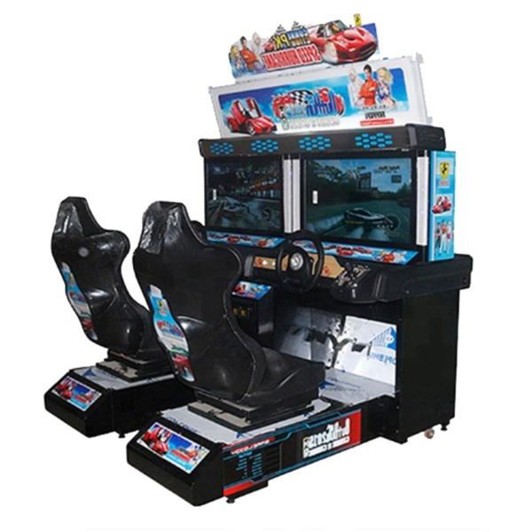 Quality 2 Players Safe Arcade Car Game Machine Car Games 3d Racing Machine For Fun City for sale
