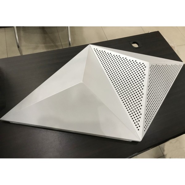 Quality Sound Absorption Coefficient Ceiling Clouds / Perforated Metal Ceiling Tiles for sale