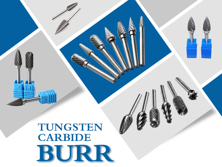 Type B solid carbide rotary burr cemented carbide burr grinding burr for deburring