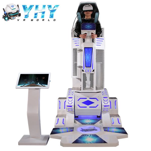 Quality 9D VR Roller Coaster Simulator 1 Player Rocket VR 360 Machine for sale