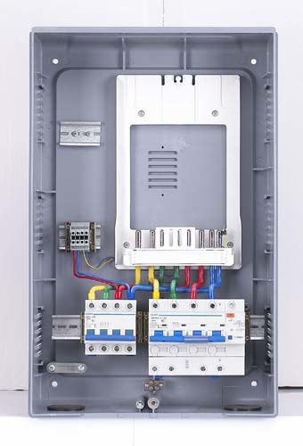 Quality Industrial Electric Three Phase Meter Box / External Electrical Box SMC Material for sale