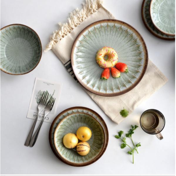 Quality Party Plates And Bowls 12pc Melamine Dinnerware Set Iso for sale