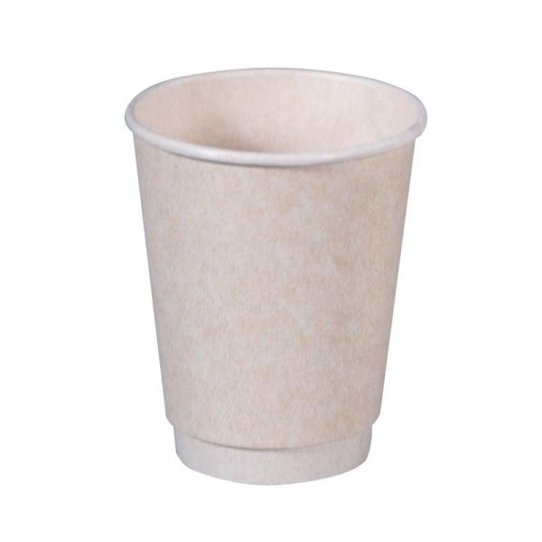 Quality 100% Biodegradable Disposable 8OZ Sugarcane Bagasse Pulp Paper Cup Custom Logo for sale