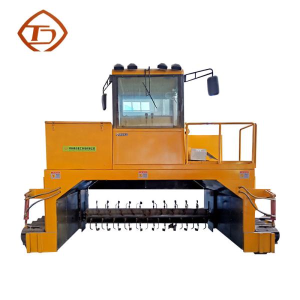 Quality Crawler Compost Turner Organic Fertilizer Equipment 1500-1800m3/H for sale