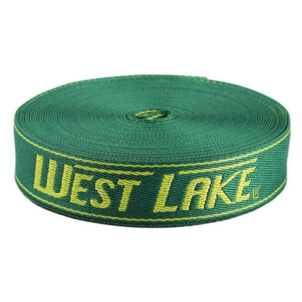 Quality Nylon Polyester Jacquard Webbing Tape 2.6cm Width Green Elastic Band for sale