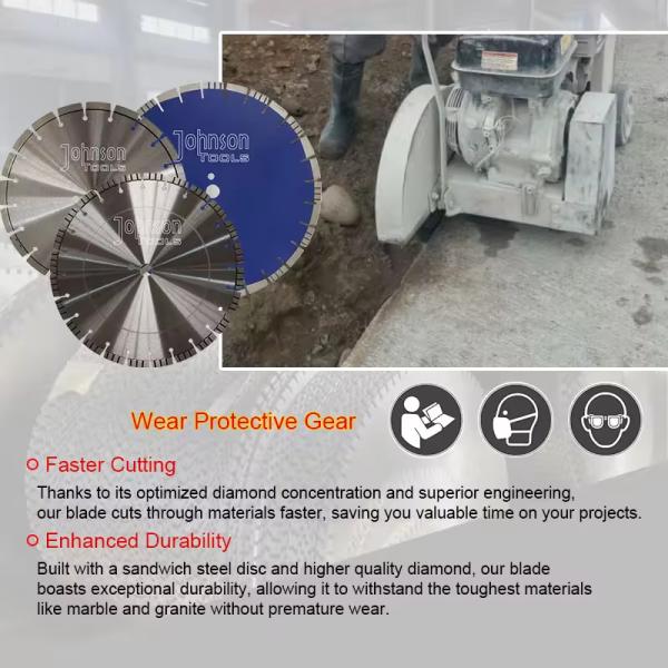 Quality 14 Inch Diamond Concrete Saw Blade Road Construction Cutting Blade for sale