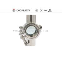 Quality Zero Dead Angle No Retention Sanitary Stainless Steel Sight Glass for sale