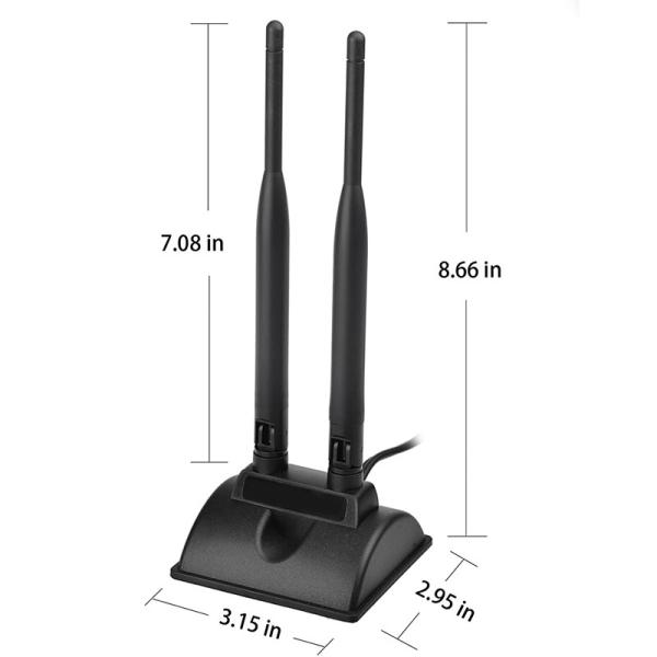 Quality 2.4GHz 5GHz Dual Band aerial Wireless WiFi Communication Antenna SMA Magnet Base for sale