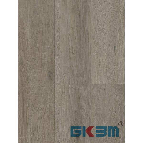 Quality LS-W8004 Fireproof Anti Slip SPC Flooring Light Brown With Grey for sale