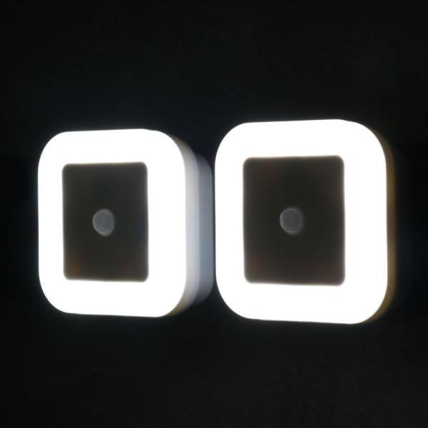 Quality 3 Modes 1W ABS 50000hours Wall Plug In Motion Sensor Light for sale