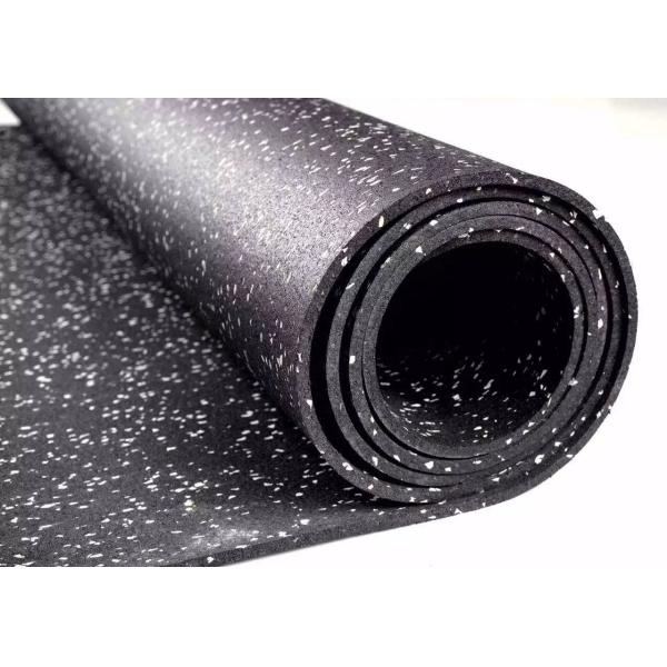 Quality Home Gym Rubber Flooring Rolls 8mm Thick Impact Resistant 4x30 Commercial Grade for sale