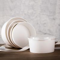 Quality white paper bowl for food to take away for sale