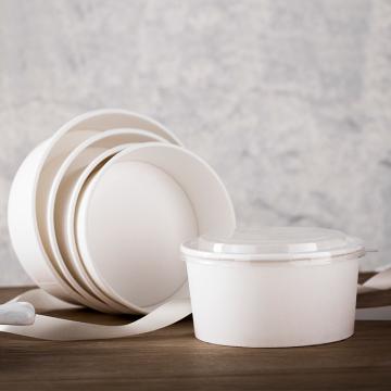 Quality white paper bowl for food to take away for sale