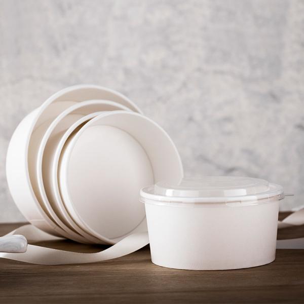 Quality white paper bowl for food to take away for sale