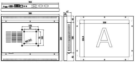 Quality TPC-1501T 15" Industrial Touch Panel PC / Industrial Panel PC Touch Screen for sale