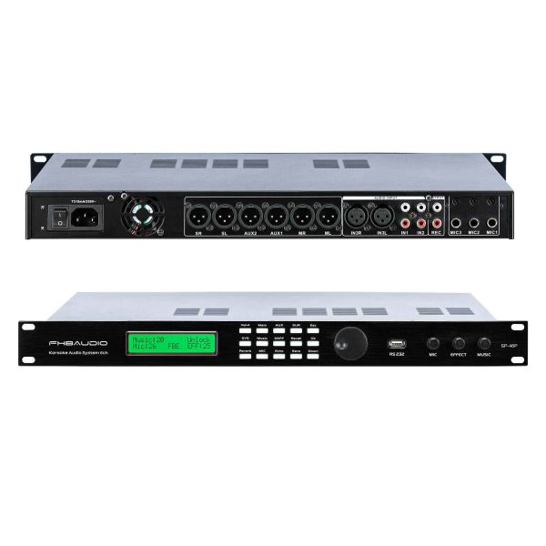 Quality RS232 Control Speaker Management Processor 96K Digital Preamp Karaoke Sound Mixer for sale