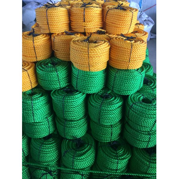 Quality 3 Strands Twisted PE PP Nylon Packaging Rope for Secure Fastening for sale