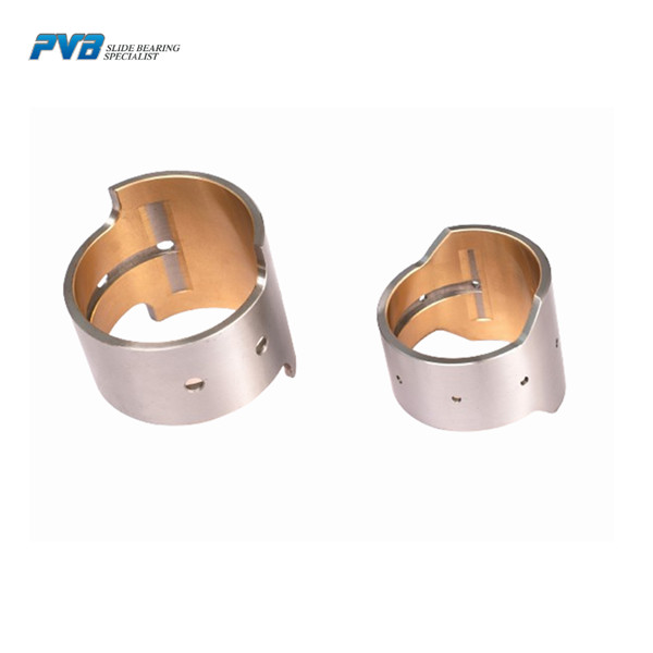 Quality Stainless Steel Based Bronze Graphite Deva Bimetal Bushing Bearing PTFS-1 for sale