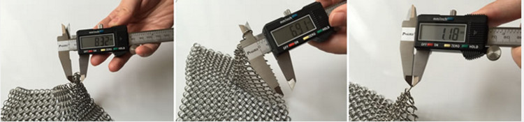 Custom Chain Mail Ring Metal Mesh Drapery For Shopping Mall Hotel Decoration