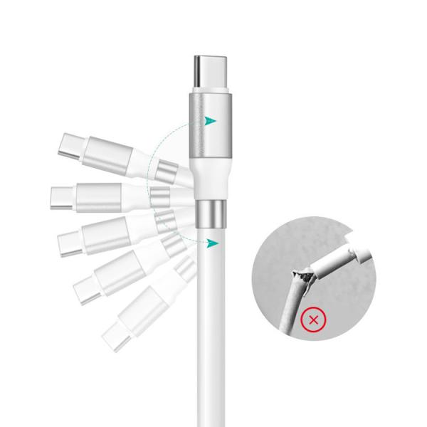 Quality TPE 2M Fast Charging Magnetic USB C Cable Self Winding for sale