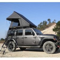 Quality Camping Triangle Car Rooftop Tent Heavy Duty Hard Clamshell 4 Person Roof Top for sale