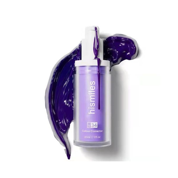 Quality FDA Purple Teeth Whitening V34 Toothpaste Hydrogen Peroxide Formula Visible Results In 7 Days For All Teeth Types for sale