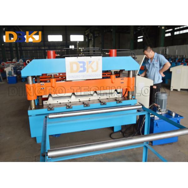 Quality Aluminium TR4 Roof Panel Roll Forming Machine Colored Glaze Steel for sale